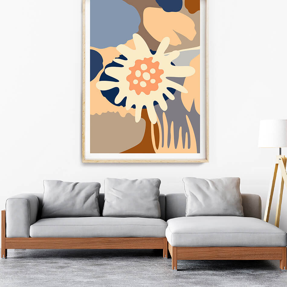 Blue toned art print / Brisbane artist – Clair Estelle